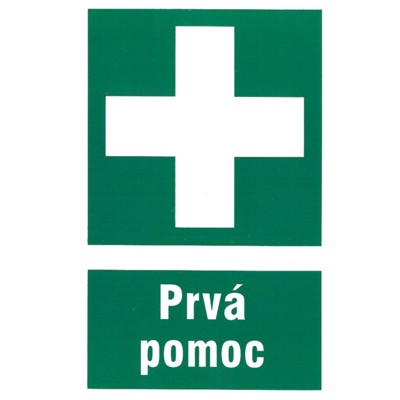 Nálepka "Prvá pomoc-zelený kríž" - Regina Shop